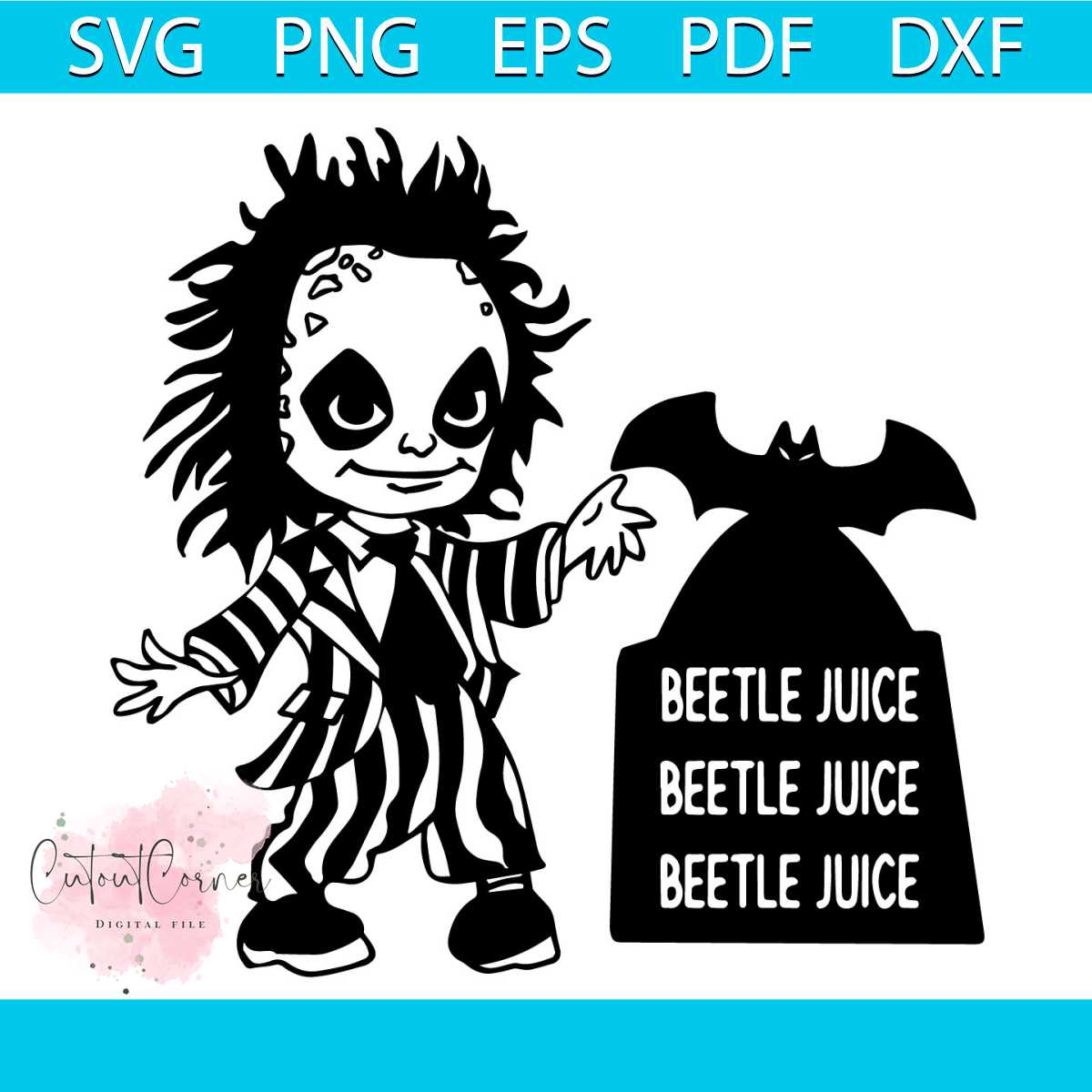 Baby Beetlejuice SVG DXF EPS PNG, Horror Movies Svg, Hallowe - Inspire ...