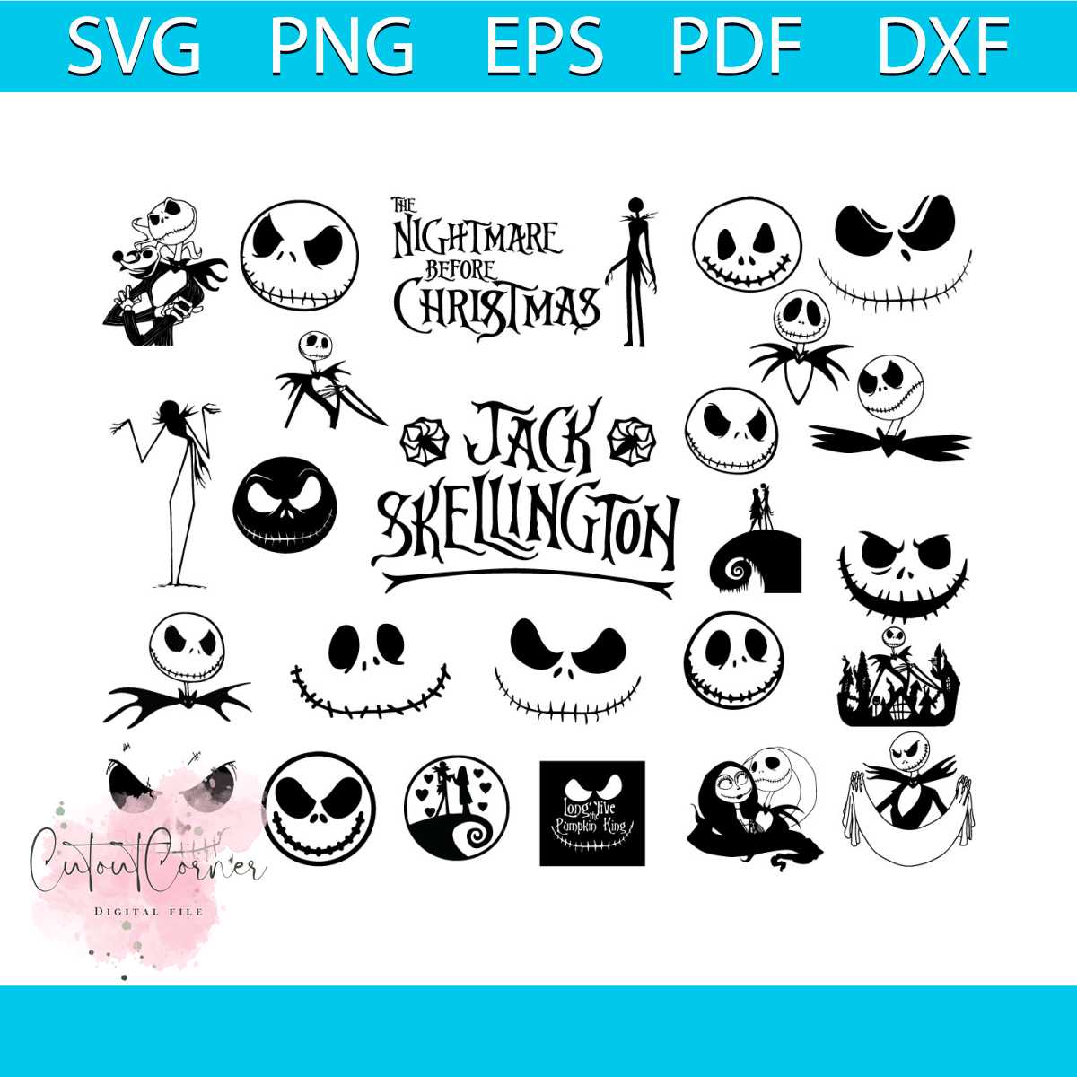 Jack Skellington Bundle Svg, Jack Skellington Svg, Halloween - Inspire ...