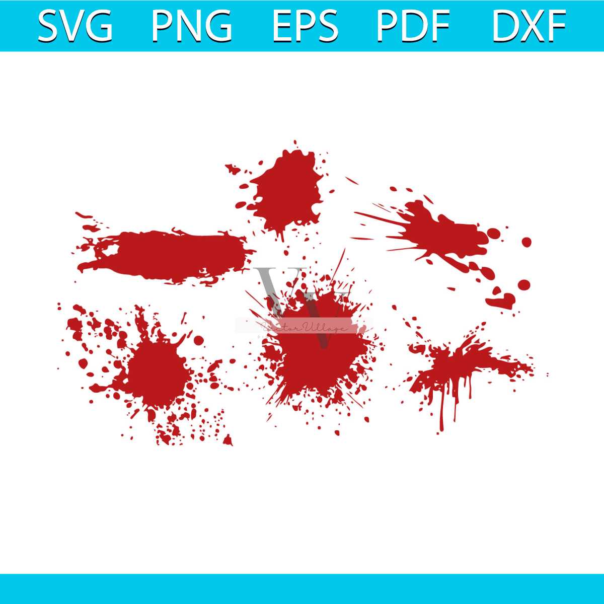 Blood Splash Svg Design, Halloween Svg, Blood Svg, Red Blood | Inspire ...