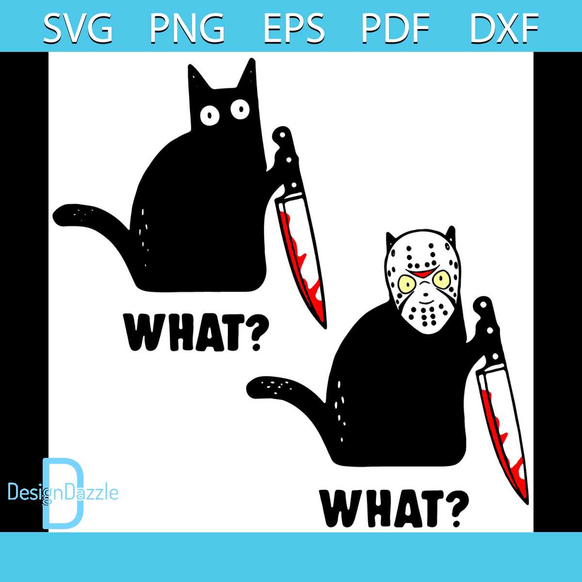 Cat What And Jason Voorhees Cat Svg, Halloween Svg | Inspire Uplift