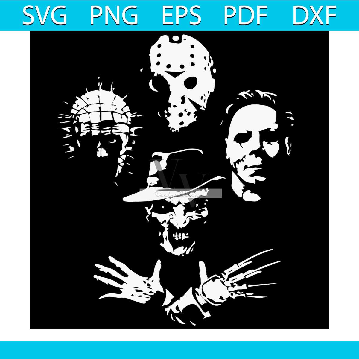 Halloween Horror Movie Killers Svg, Halloween Svg, Horror Mo | Inspire ...