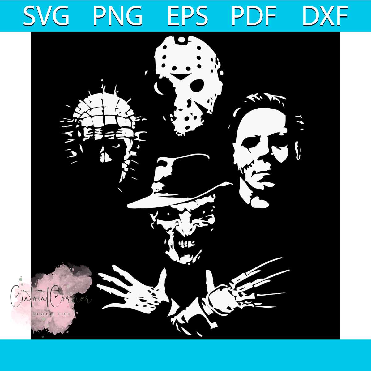 Halloween Horror Movie Killers Svg, Halloween Svg, Horror Mo | Inspire ...