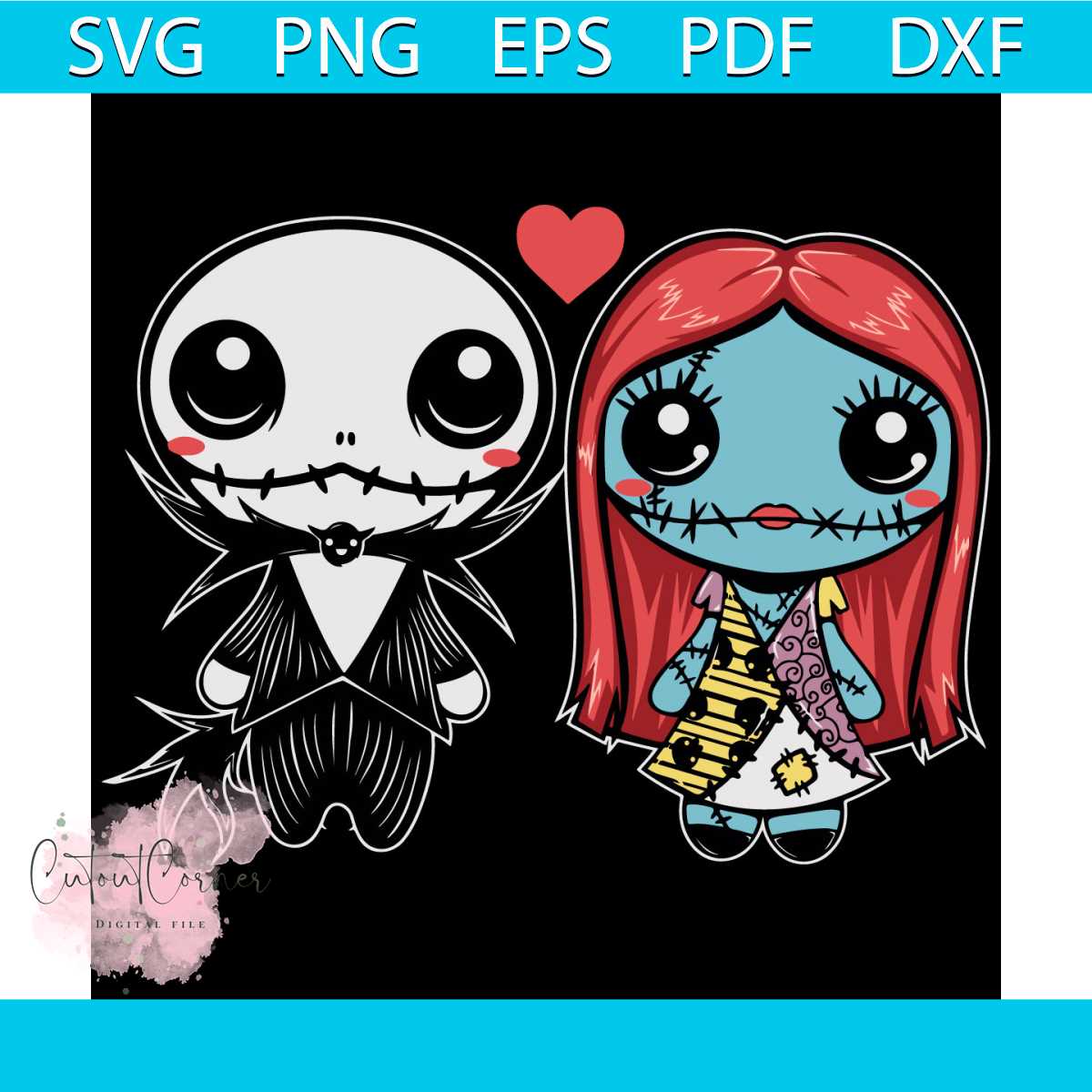 Jack And Sally Married Svg, Halloween Svg, Sally Svg | Inspire Uplift