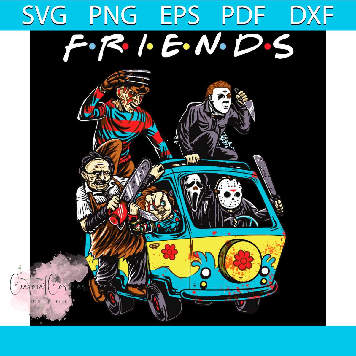 Scary Friends Horror Png, Halloween Png, Friend Png | Inspire Uplift