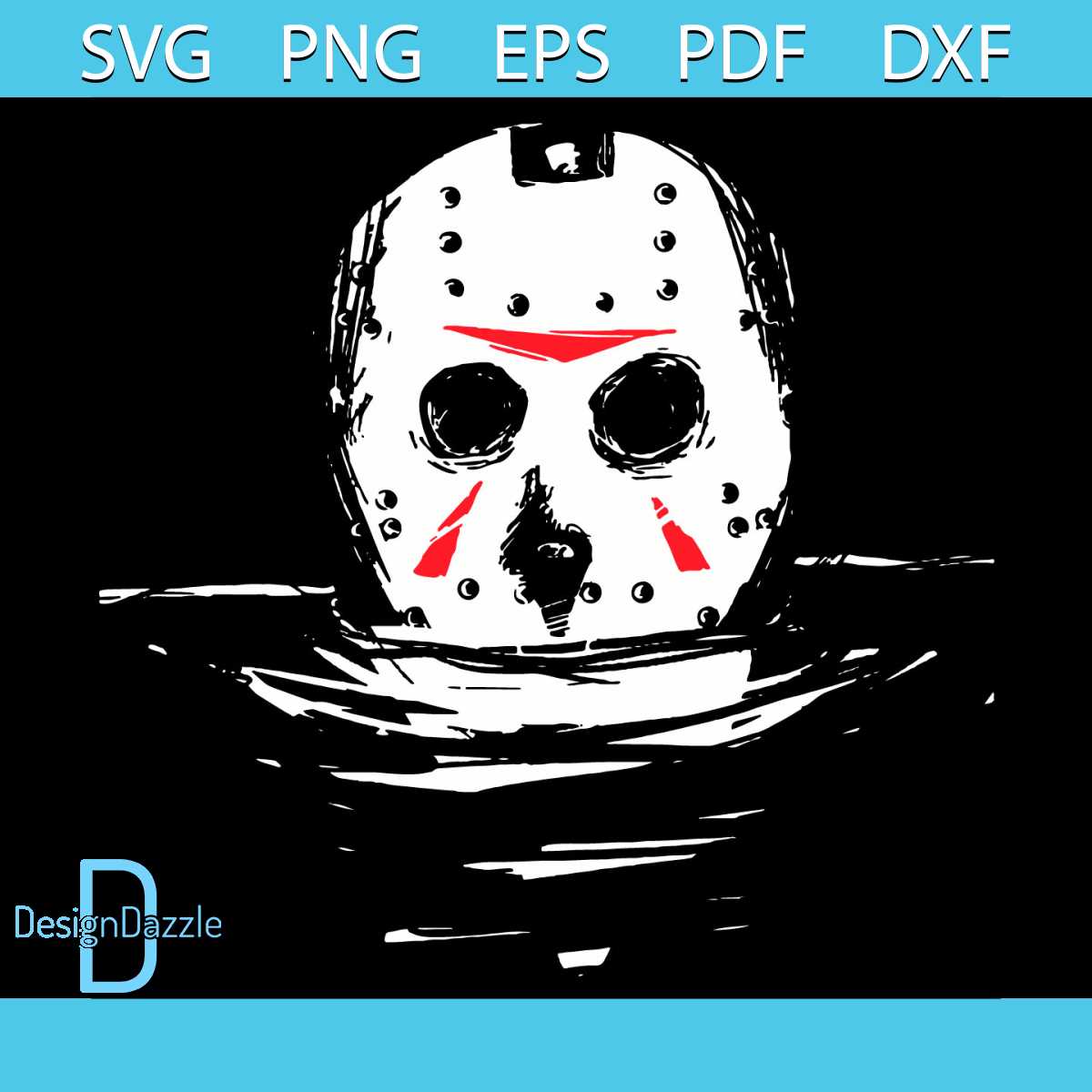 Jason Voorhees Horror Face Halloween Decoration Svg | Inspire Uplift