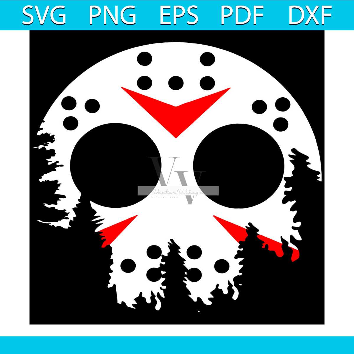 Jason Voorhees Svg, Halloween Svg, Jason Mask Svg - Inspire Uplift