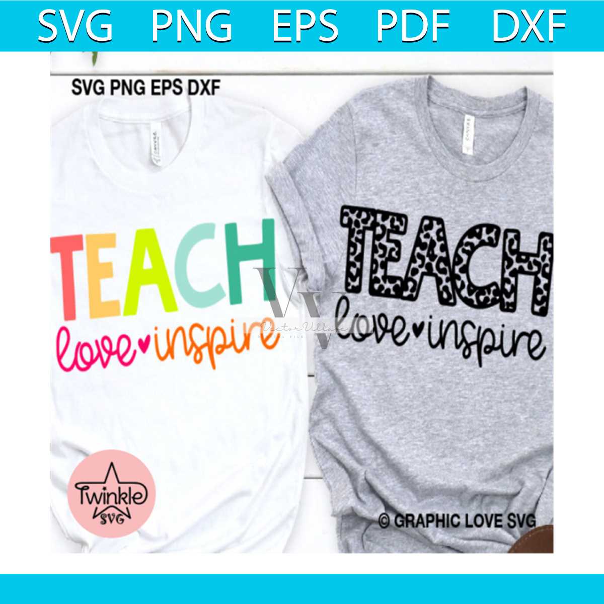Teach Love Inspire Svg Leopard Teacher svg, Teacher Apprecia | Inspire ...