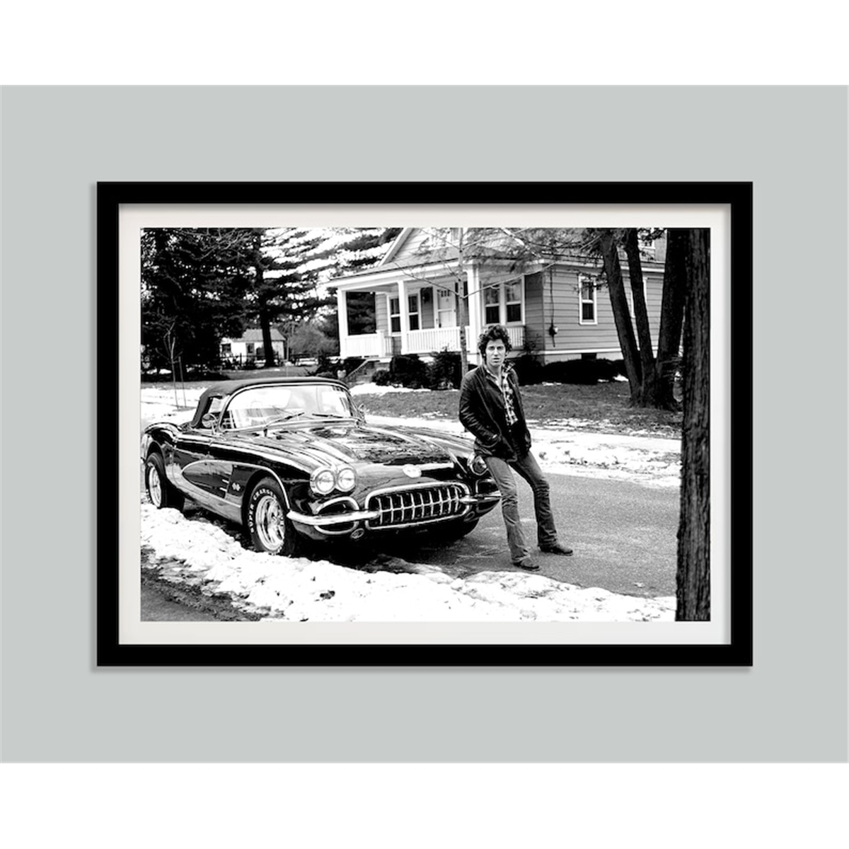 Bruce Springsteen Classic Car Poster, Black and White, Vinta | Inspire ...
