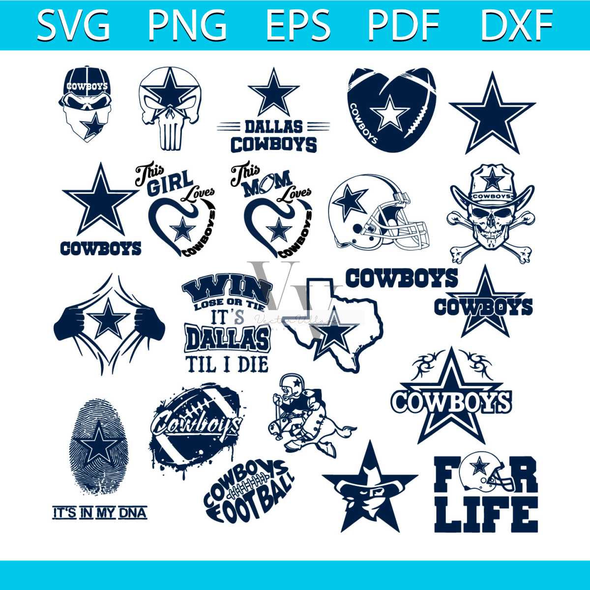 Dallas Cowboys SVG. Dallas Cowboys vector. NFL Logos SVG. Da | Inspire ...