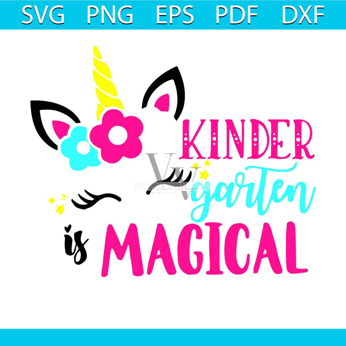 Kindergarten Is Magical Svg, Back To School Svg | Inspire Uplift