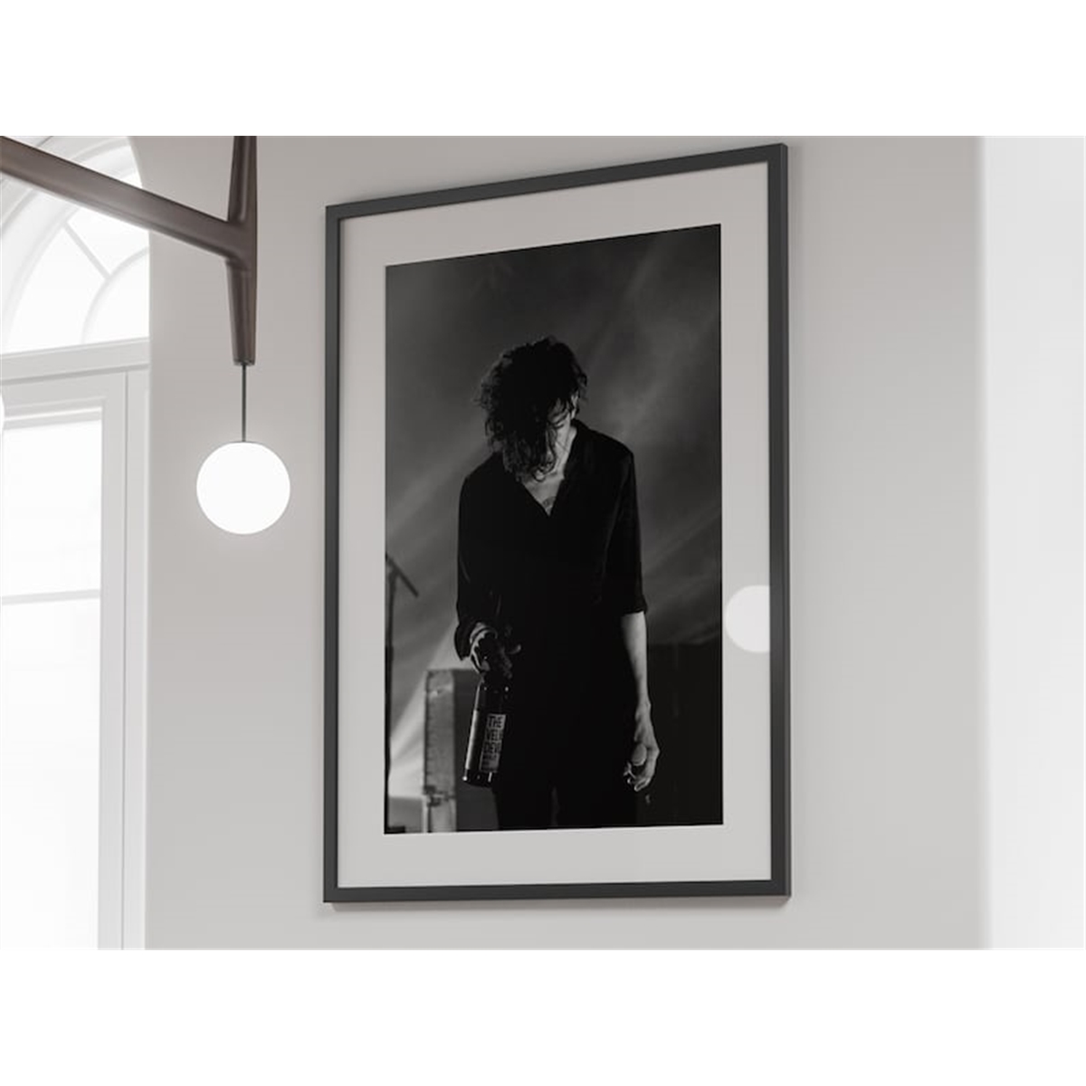 Matty Healy Drinking Wine Concert Poster, Black and White Wa | Inspire ...