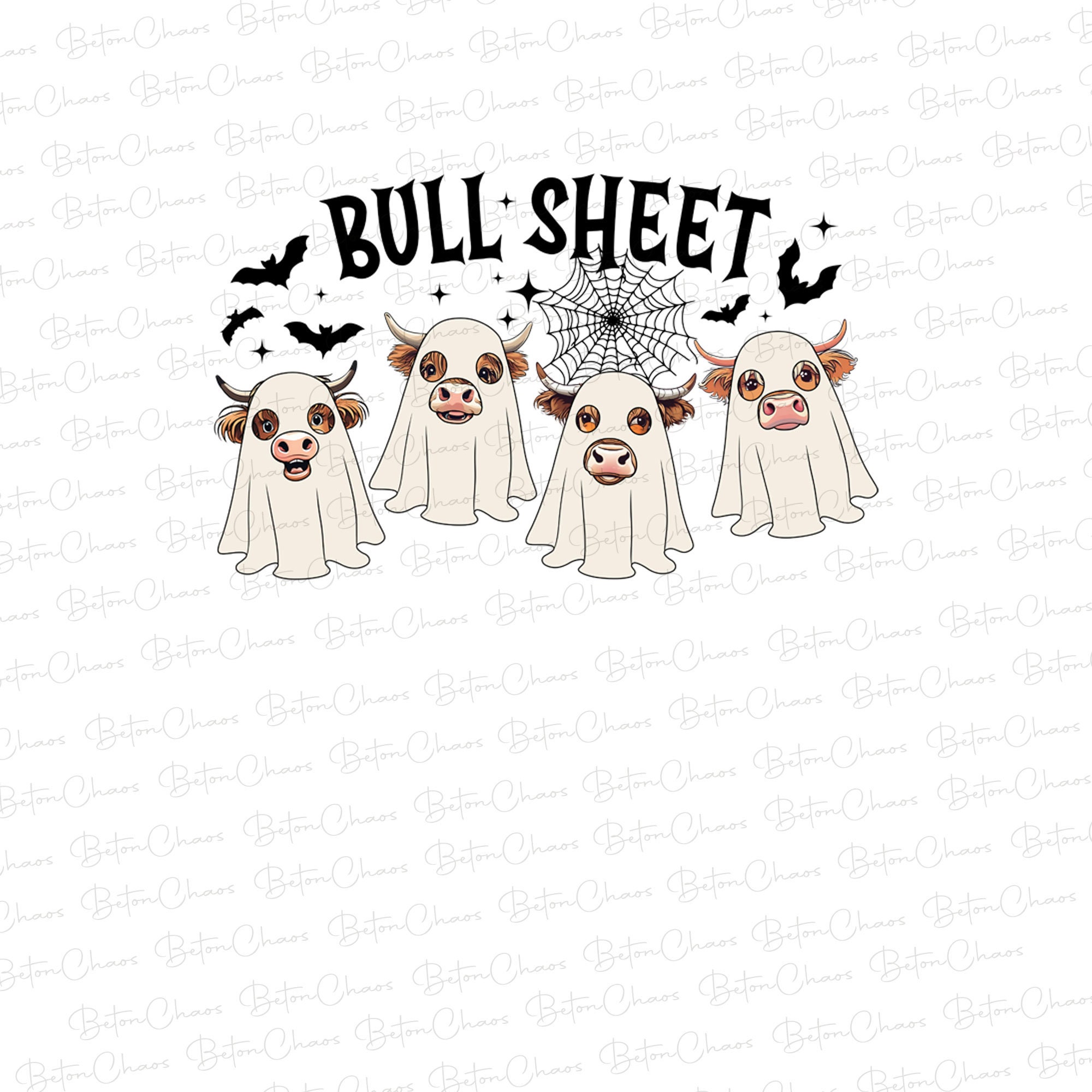 Bull Sheet PNG, Halloween Png, Bull Png, Ghost Cows Png, Fun - Inspire ...