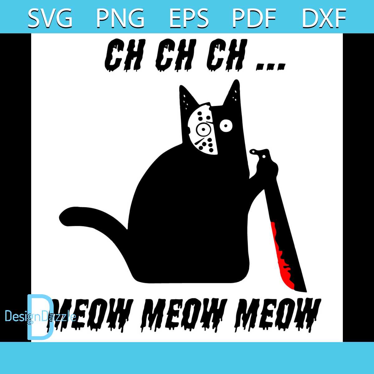 Jason Cat SVG, Halloween SVG, Cat SVG, Animal SVG, Jason S, | Inspire ...