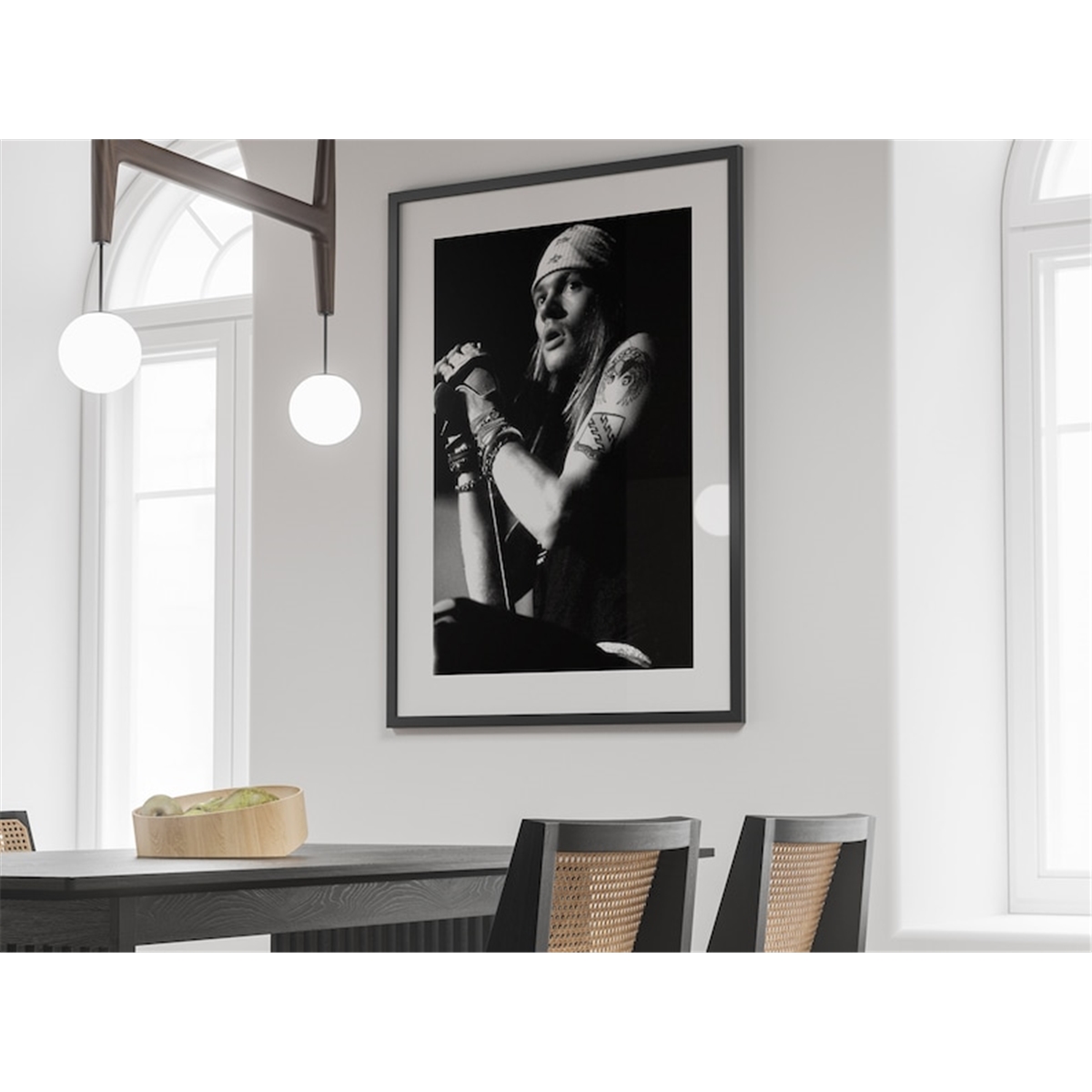 Axl Rose Poster, Black and White, Guns N Roses, Music Wall A | Inspire ...