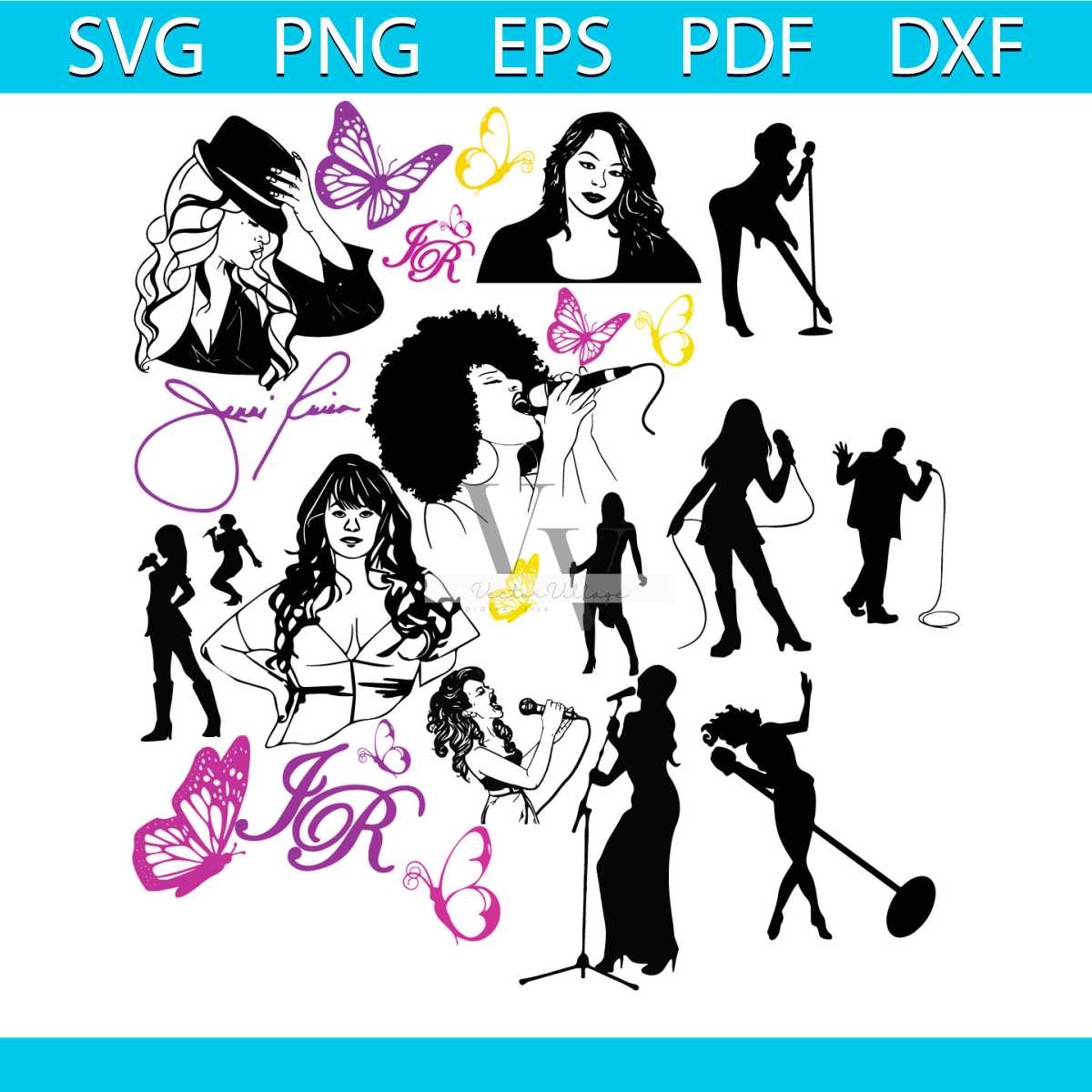 50 Svg Files for Cricut, Svg Designs, Silhouette Svg, Bundle | Inspire ...