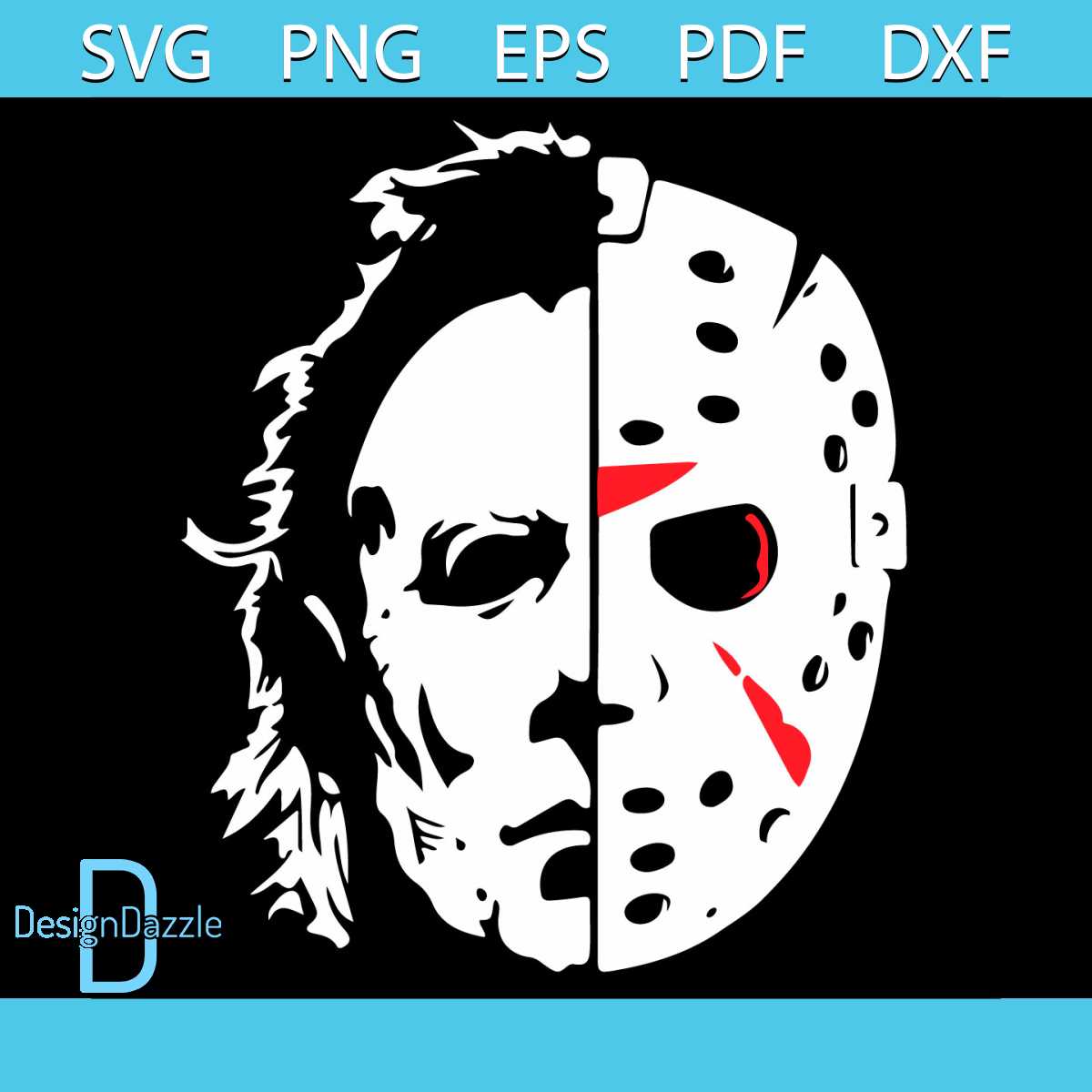 Jason Michael Myers SVG, Cut files Silhouette, Jason mask dx | Inspire ...