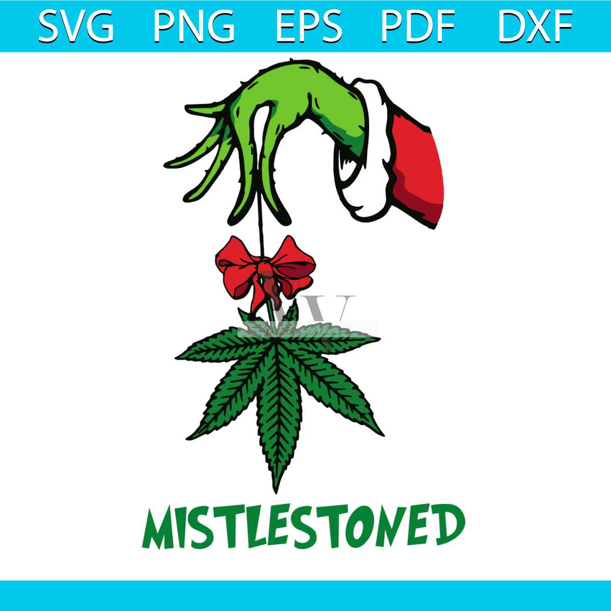 The Grinch Hand Holding Weed Mistlestoned Christmas Grinch H | Inspire ...