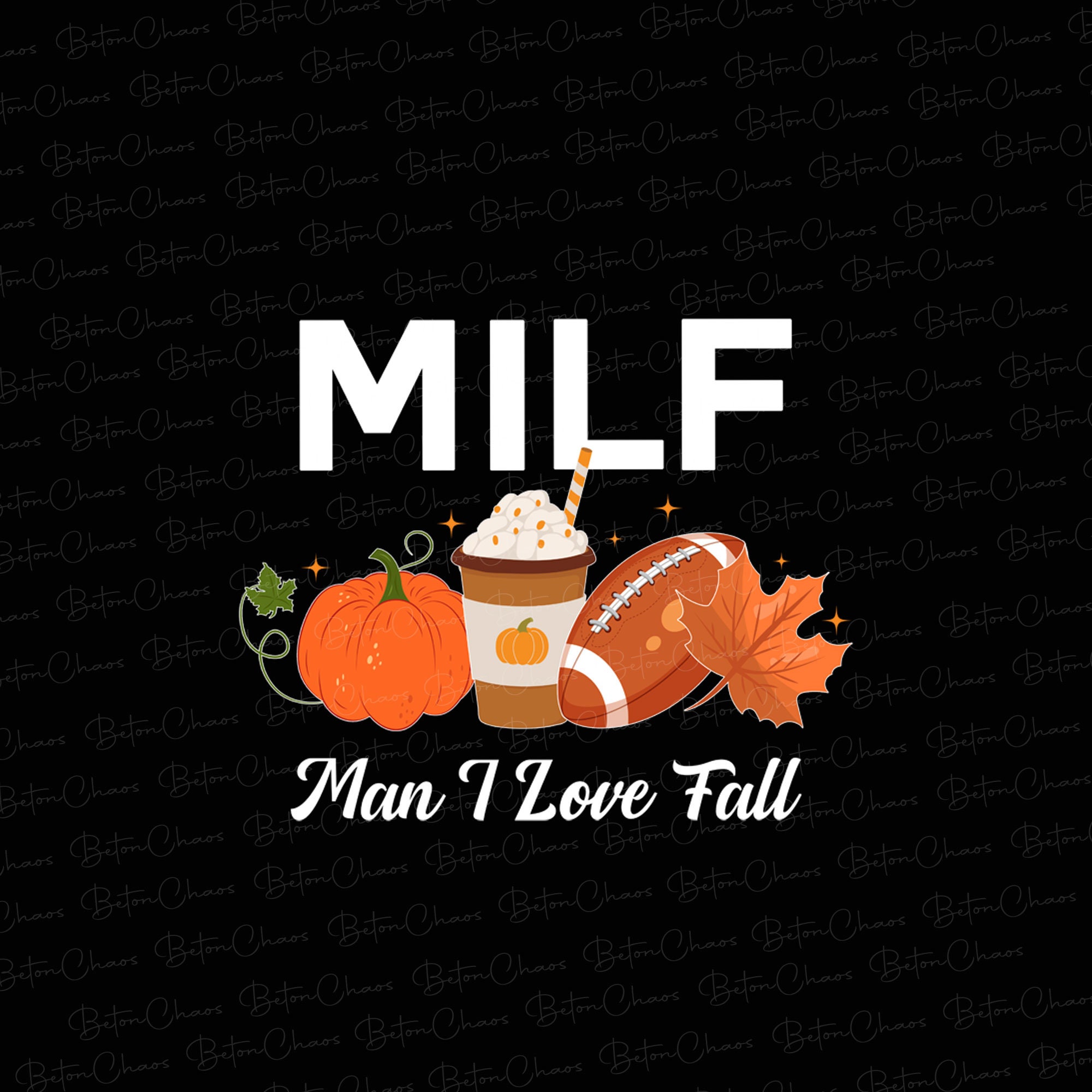 Man I Love Fall PNG, Pumpkin Football, Pumpkin Spice, Funny | Inspire ...