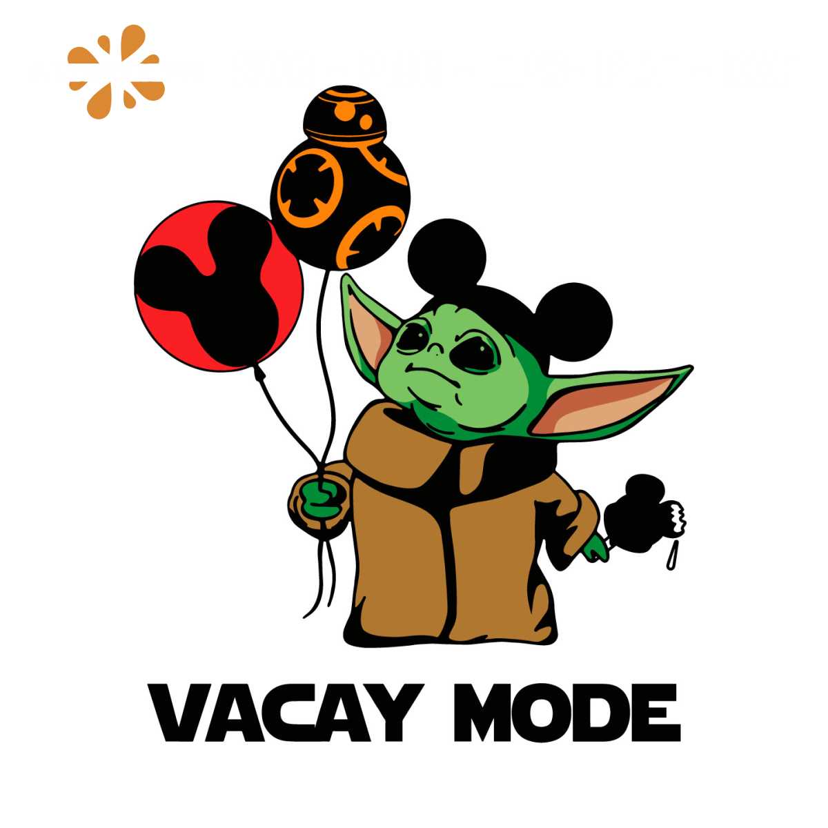 Vacay Mode Baby Yoda Disney svg, Baby Yoda Star Wars svg Dig | Inspire ...