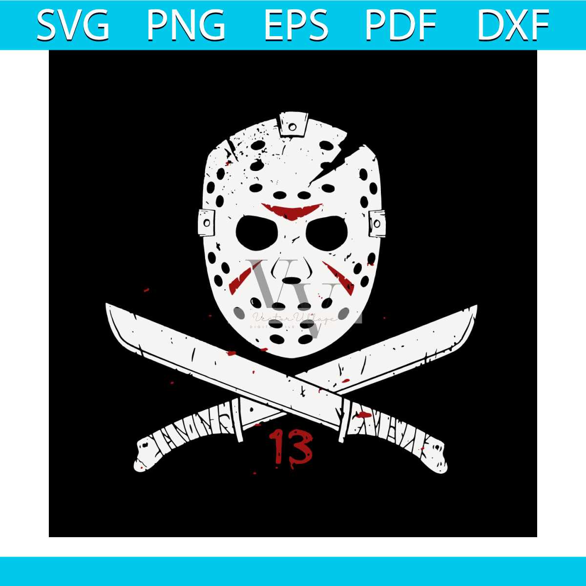 Jason Voorhees Friday the 13th Halloween SVG, Jason Voorhees | Inspire ...