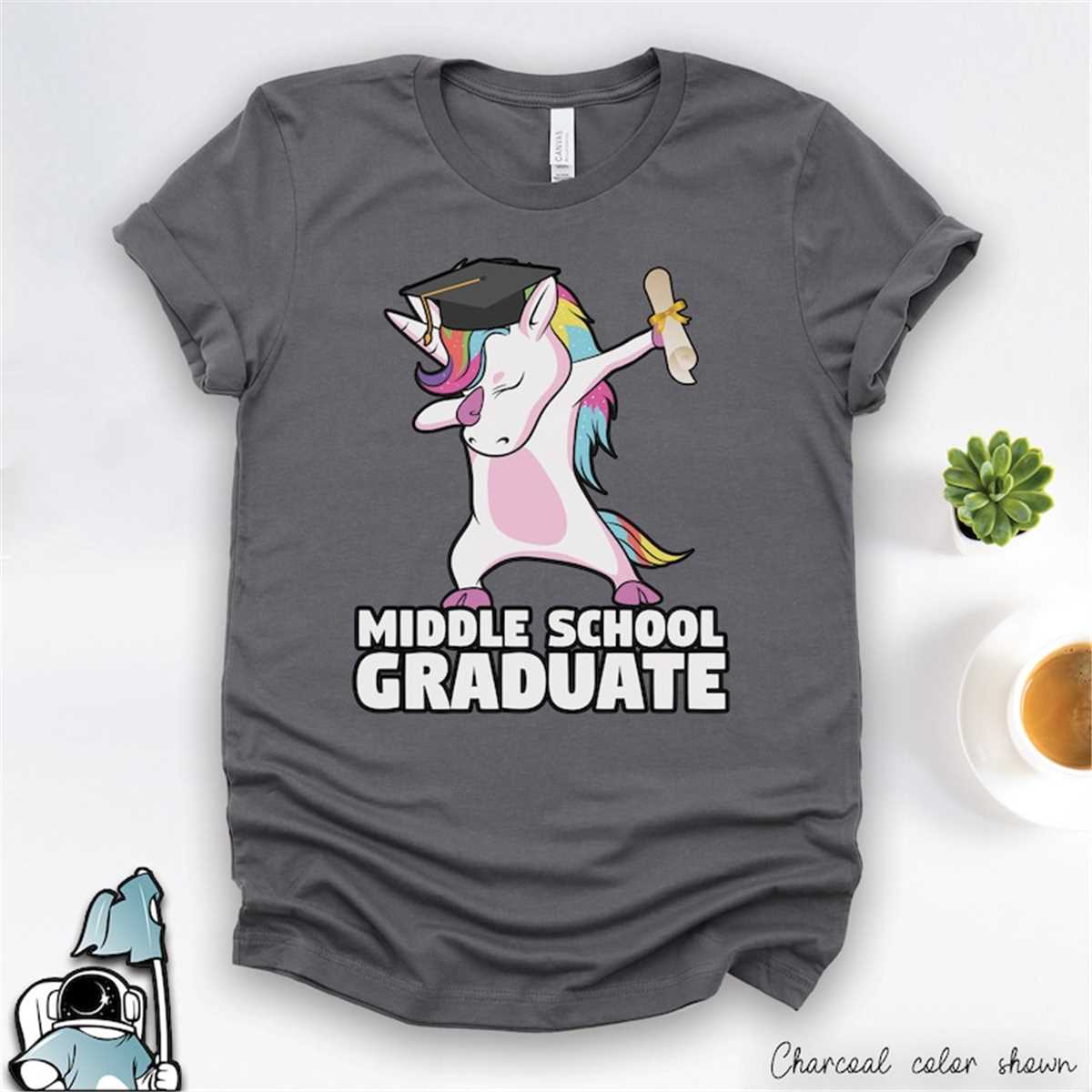 Middle School Graduation Gift, Graduation Dabbing Unicorn Sh | Inspire ...
