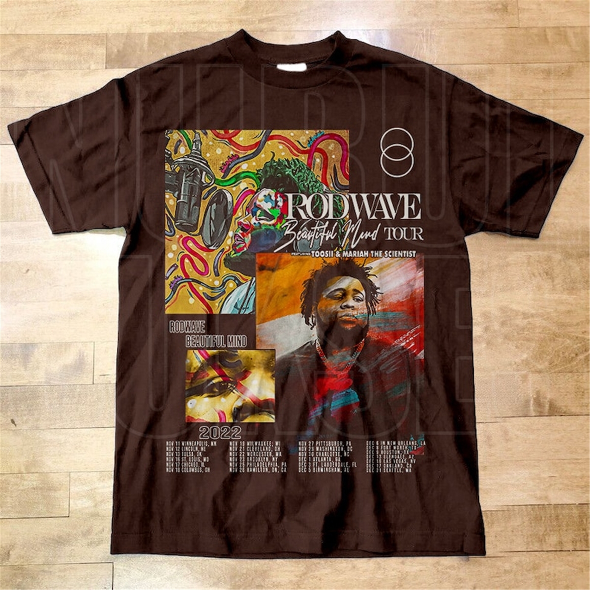 Vintage Style Rod Wave Beautiful Mind Tour T Shirt, Rod Wave | Inspire ...