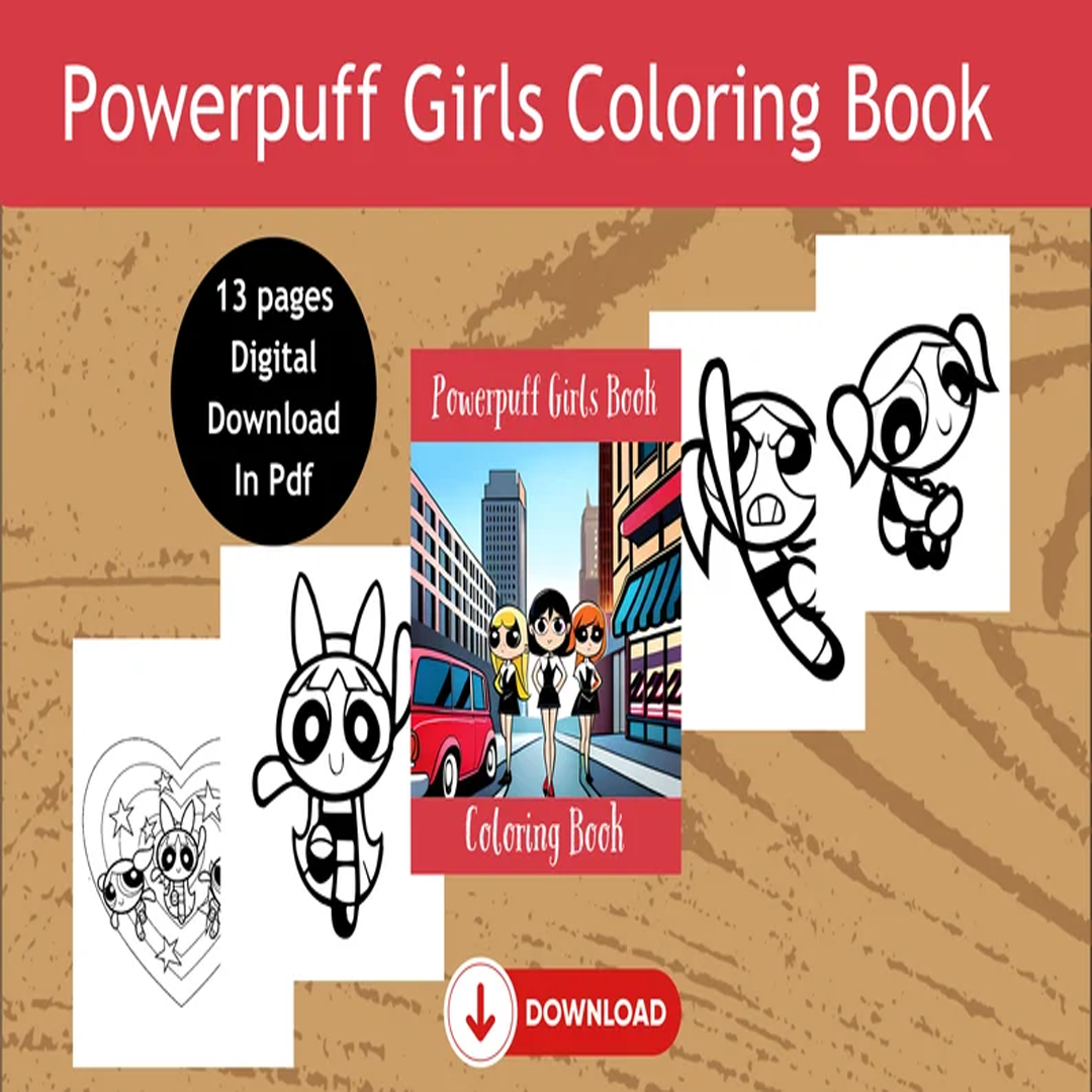 Powerpuff Girls Coloring Page | Printable Kids Activity | Fu | Inspire ...