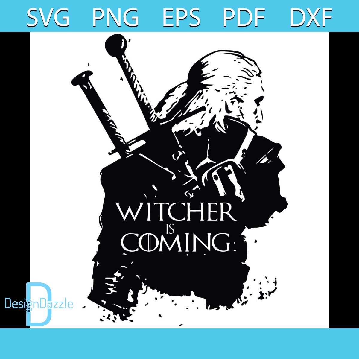 Witcher Is Coming Svg, The Witcher Svg, Geralt Silhouette Sv - Inspire ...