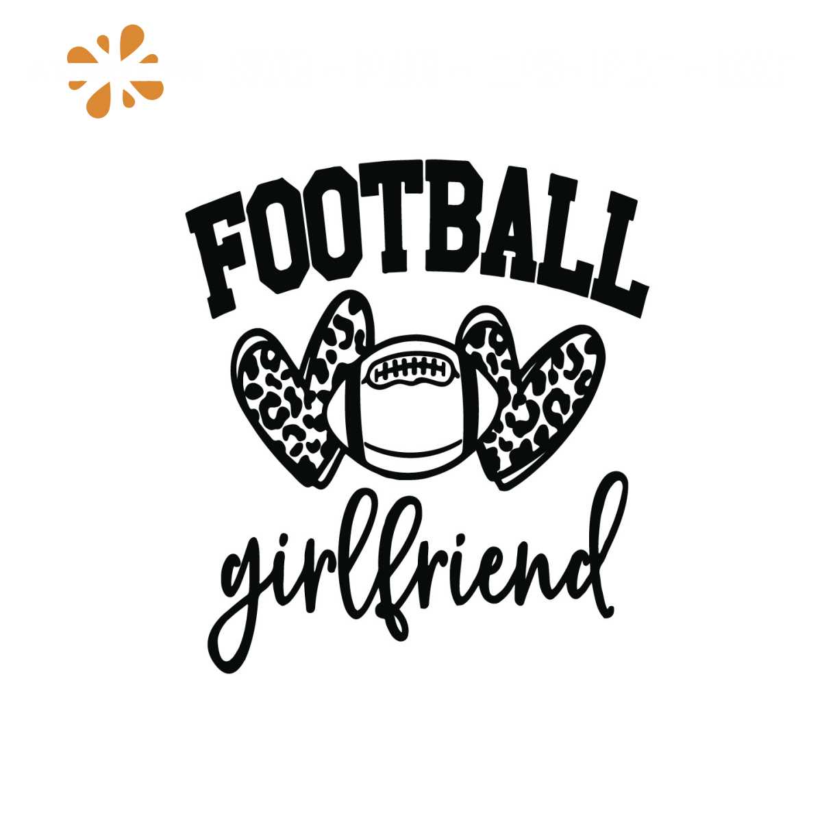 Football Girlfriend Svg, Leopard Heart Svg, Girlfriend Svg, | Inspire ...