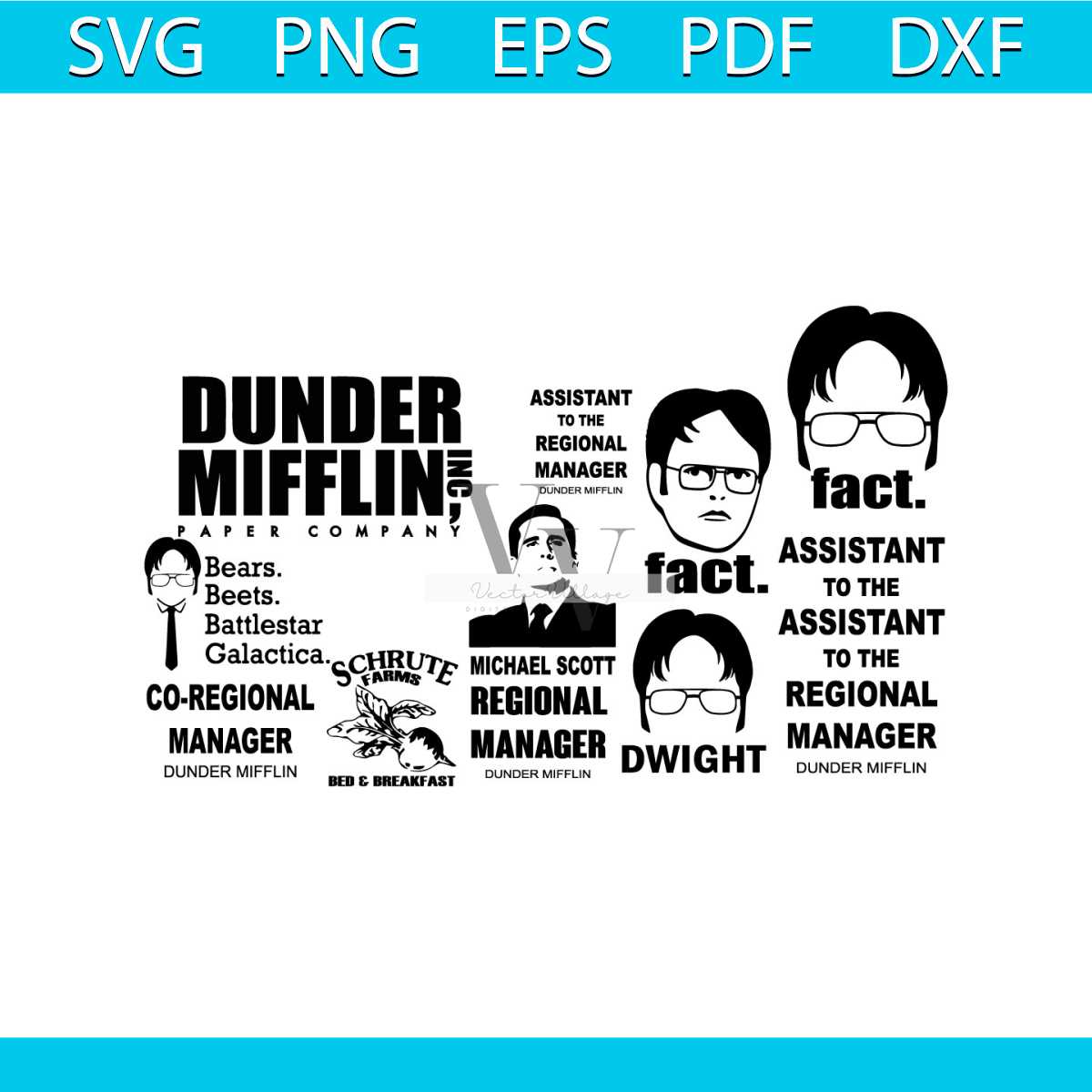 dunder mifflin svg - Inspire Uplift