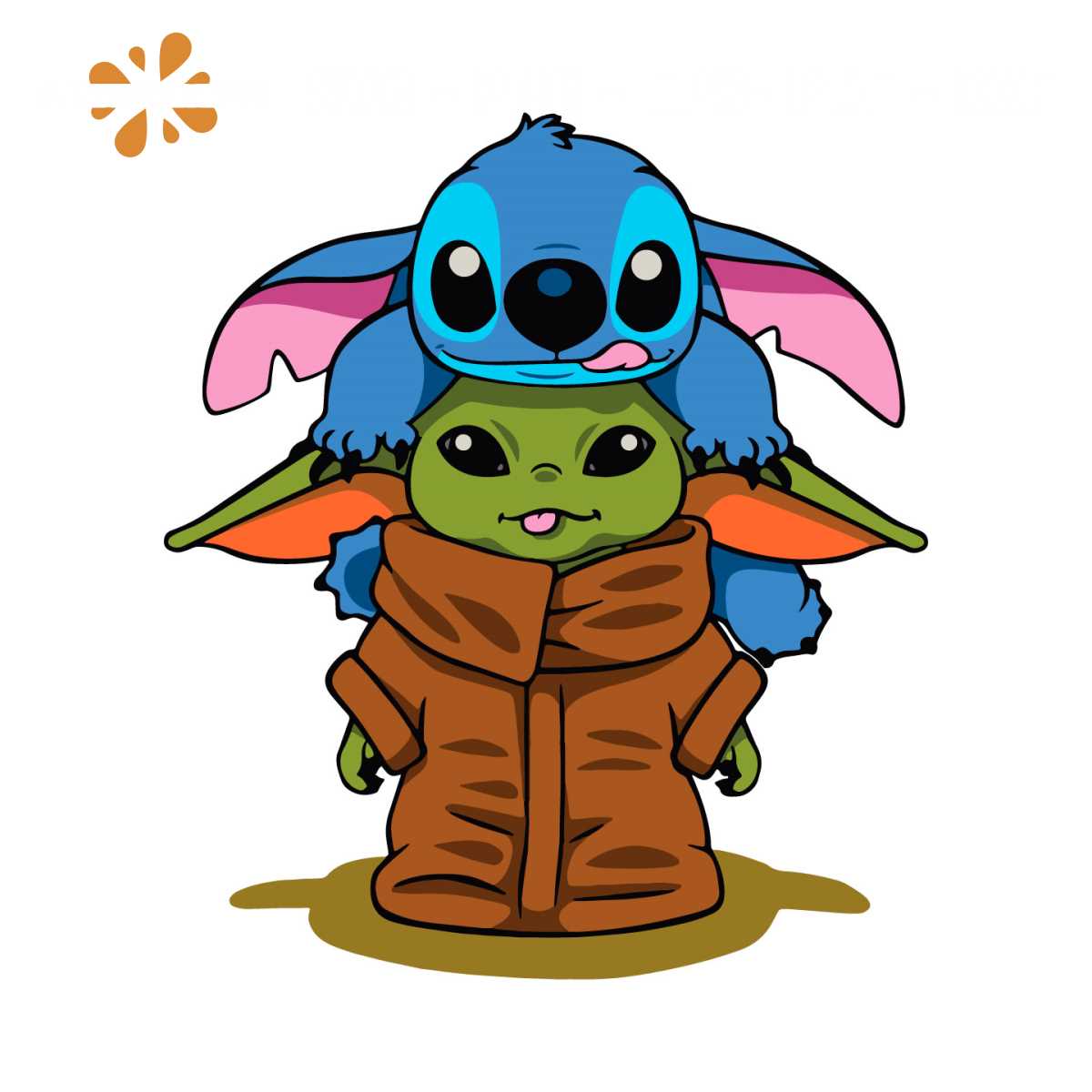 Baby Yoda With Stitch SVG PNG EPS DXF Vector Cricut File, Di | Inspire ...