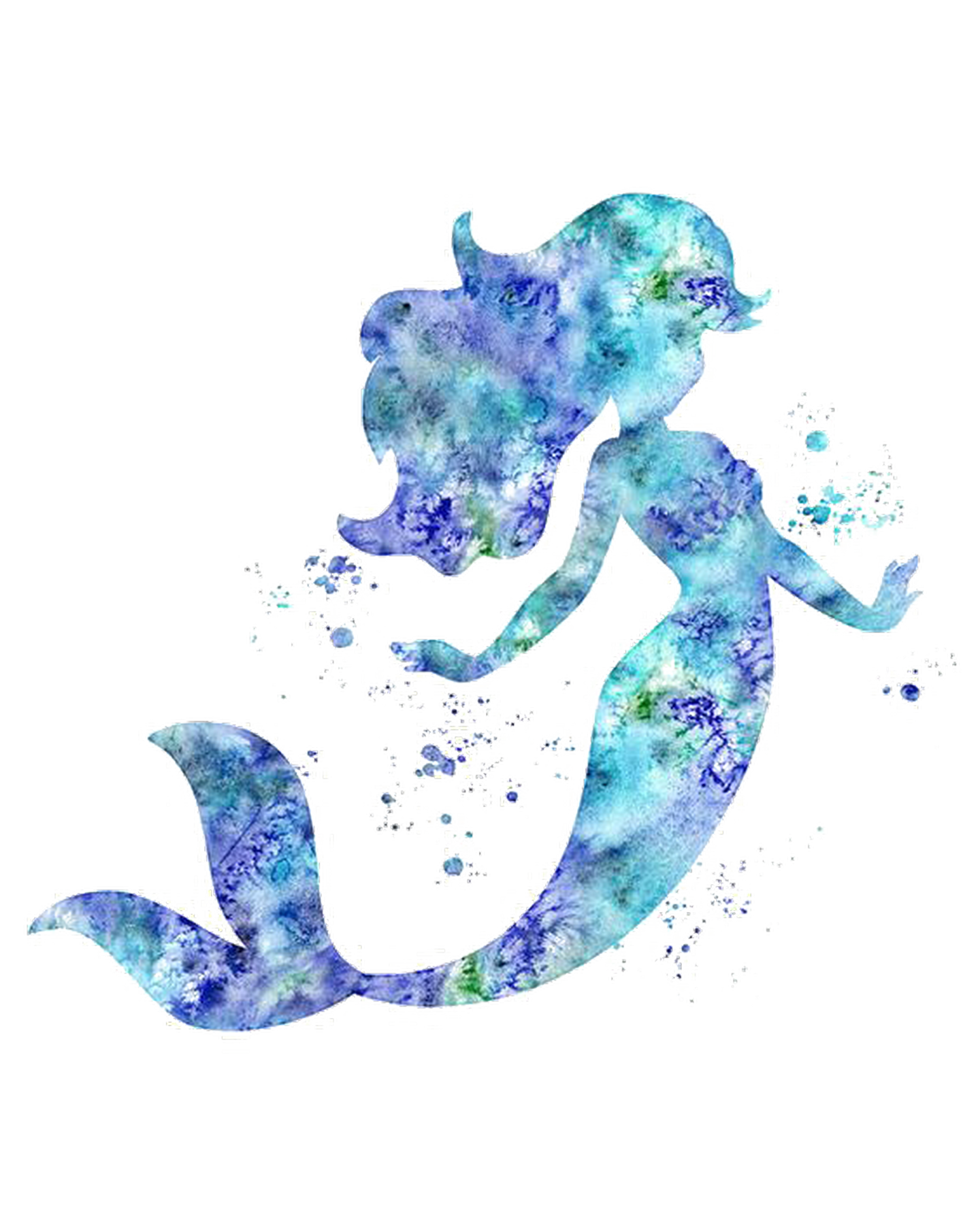 Little Mermaid PNG, The Little Mermaid Clipart Instant Downl | Inspire ...
