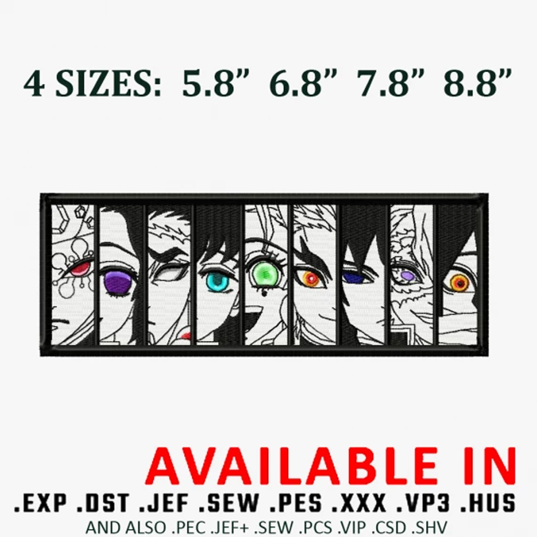 Hashira Embroidery Design, Demon slayer Embroidery, Anime sh - Inspire ...