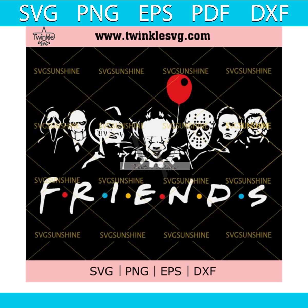 Horror Movie Killers Svg, Scary Friends SVG, Halloween Svg | Inspire Uplift