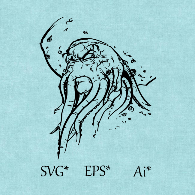 Davy Jones SVG, Pirates Of The Caribbean, Octopus Head, Blac | Inspire ...