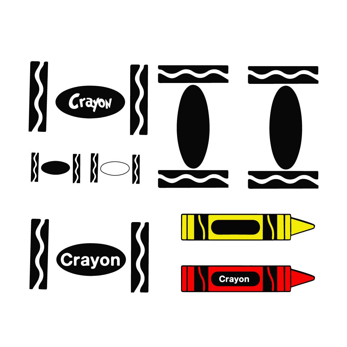 Funny Crayon Wrapper box School Life SVG | Inspire Uplift