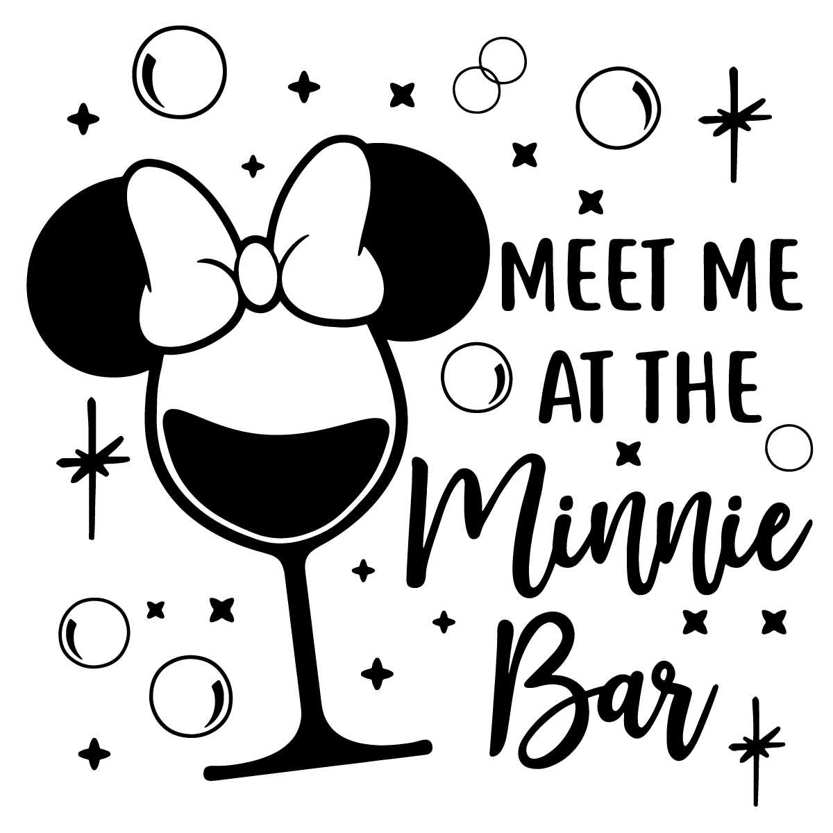 Disney Minnie Bar Food and Wine Festival Gift SVG | Inspire Uplift