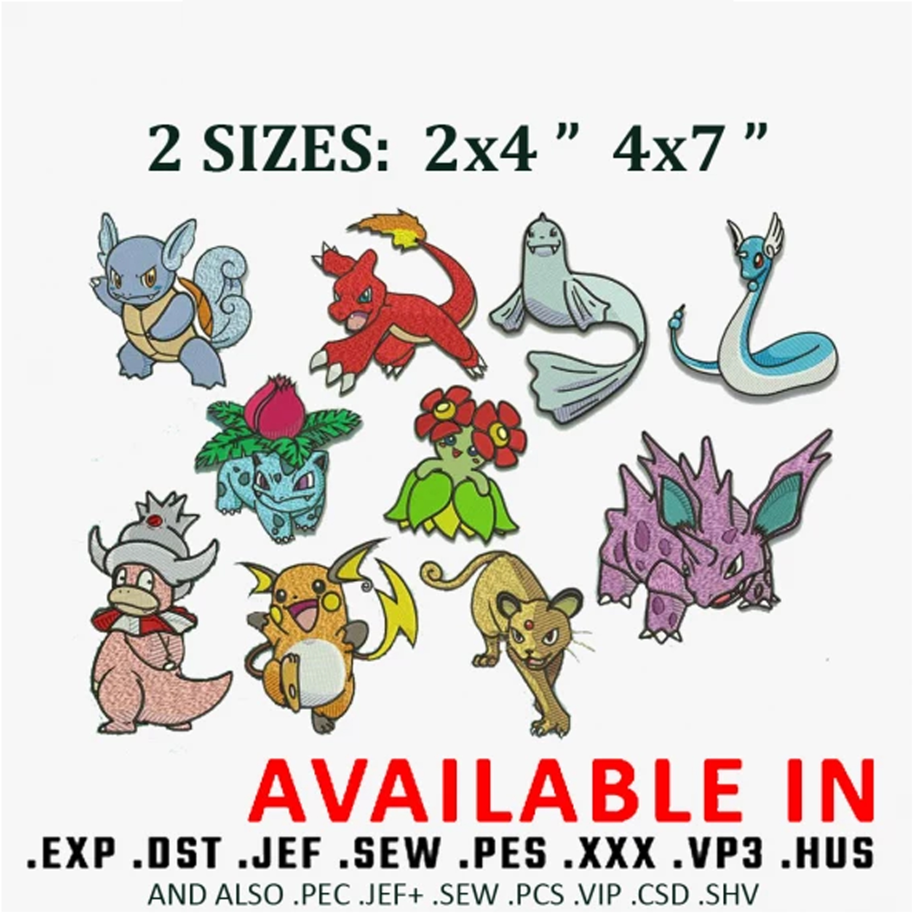 Popular PokeEmbroidery design, Pokemon Embroidery design, Em | Inspire ...