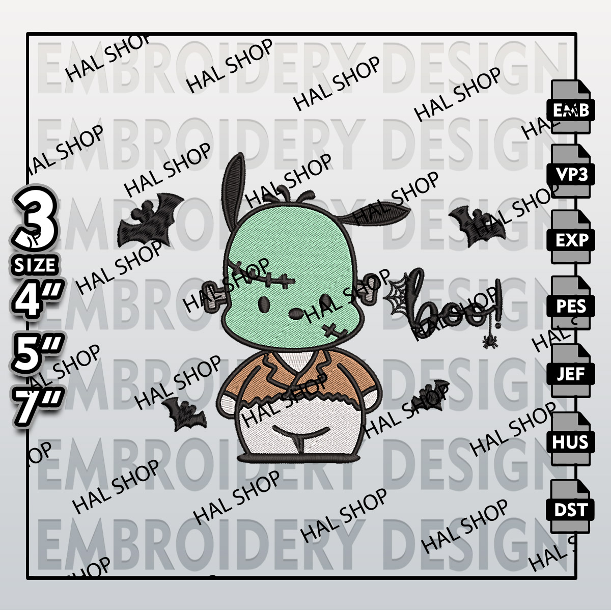 Halloween Machine Embroidery Pattern, DIgital Download, Fran | Inspire ...