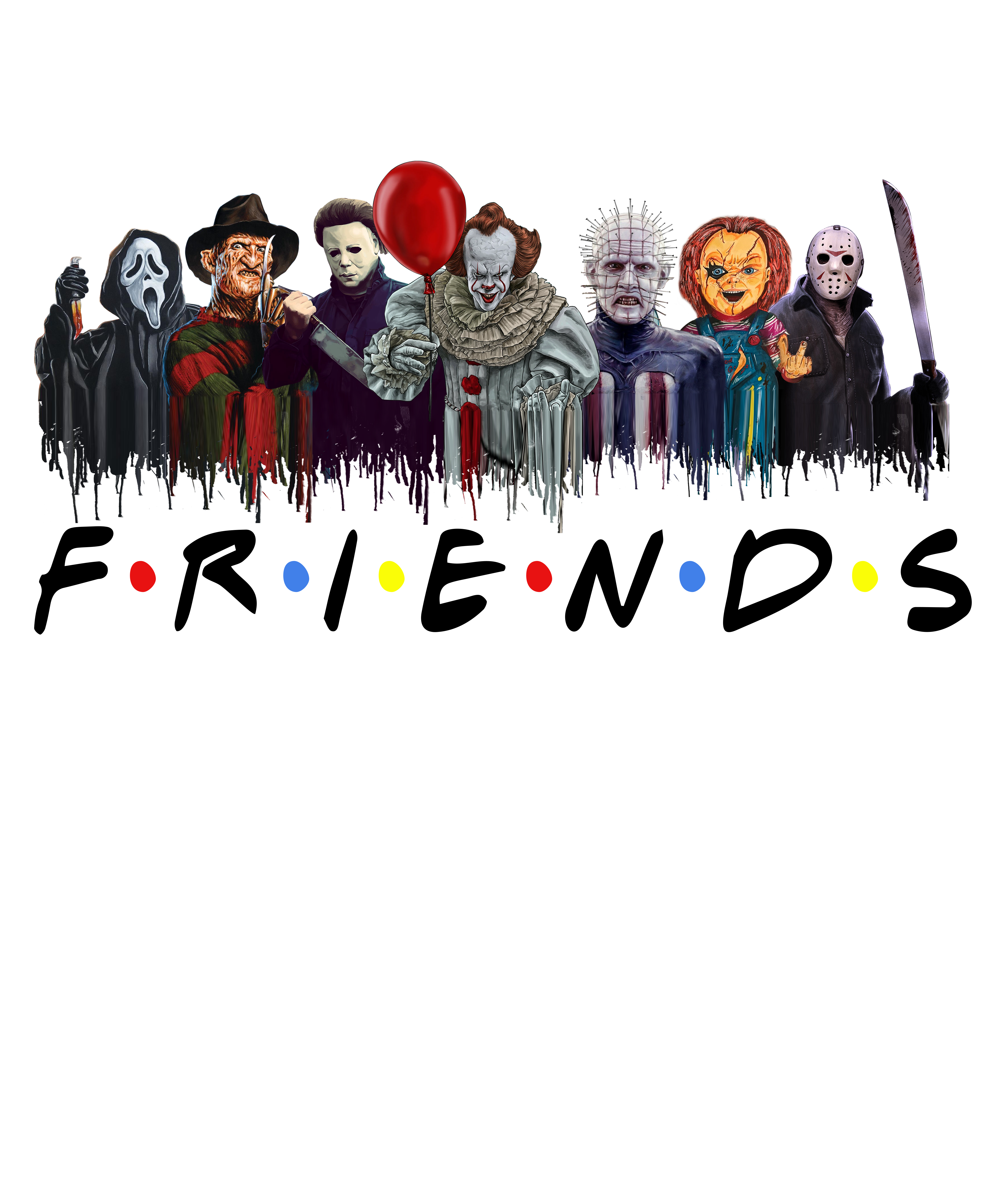 Halloween friends Png, Horror Friends Png, Horror Characters - Inspire ...