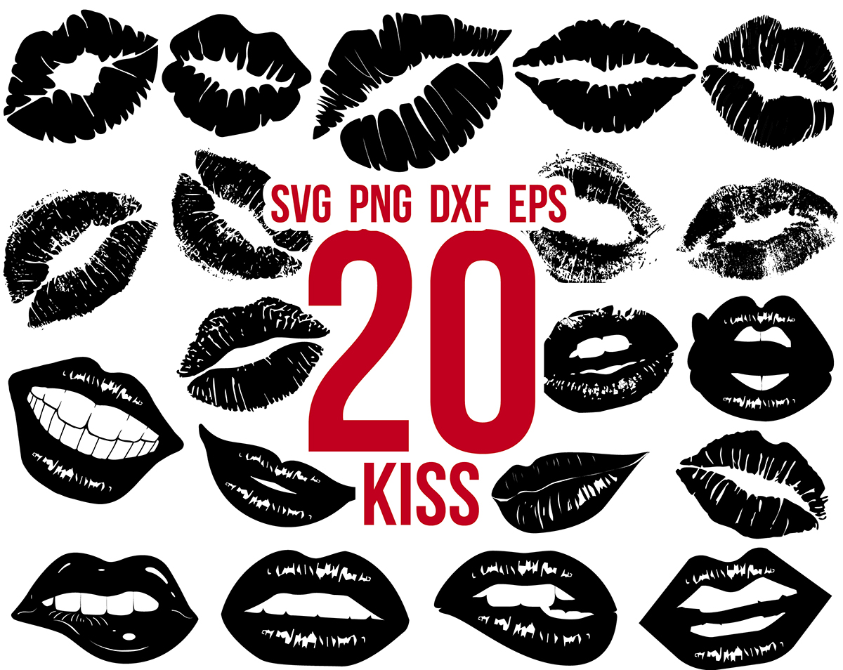 Lips SVG Bundle, Lipstick svg, Kiss svg, Valentines Day SVG, - Inspire ...
