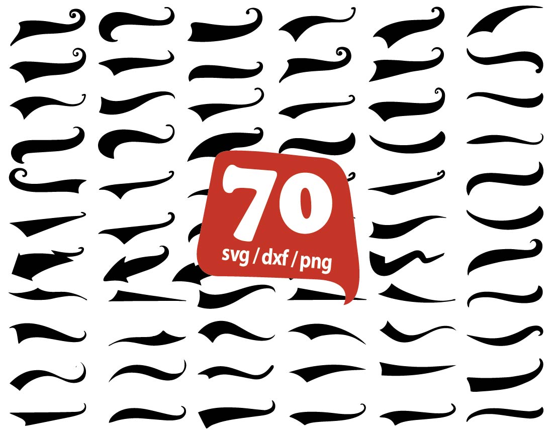 Swoosh SVG Bundle, Text Tails Svg, Divider Svg, Swoosh Cricu - Inspire ...