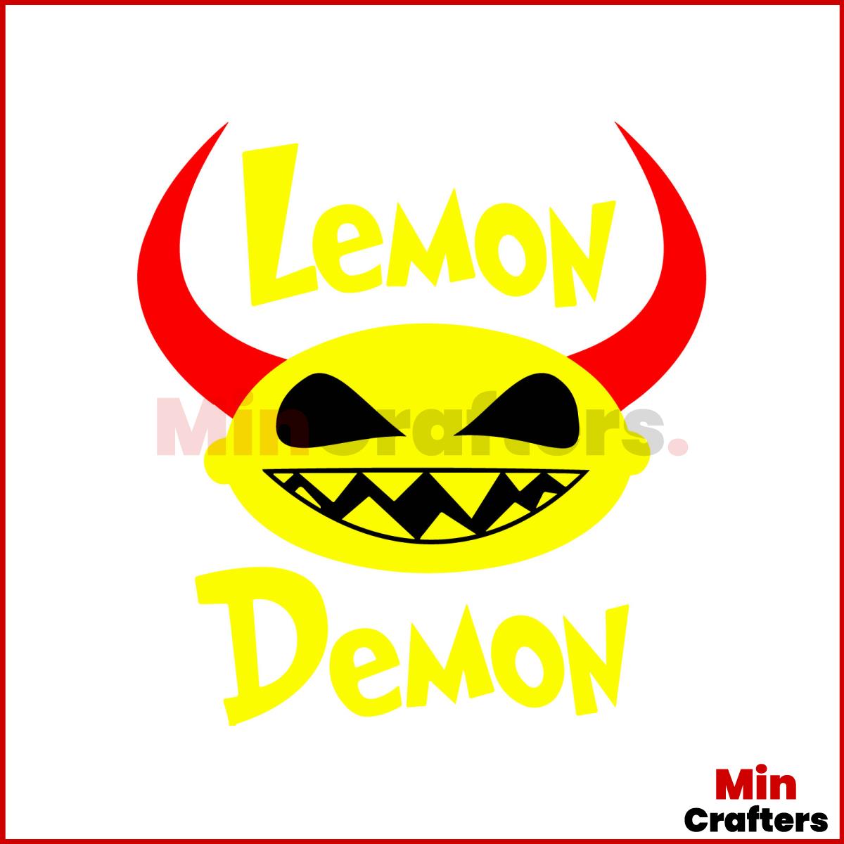 Funny Lemon Demon Band Logo SVG Cutting Digital File - Inspire Uplift