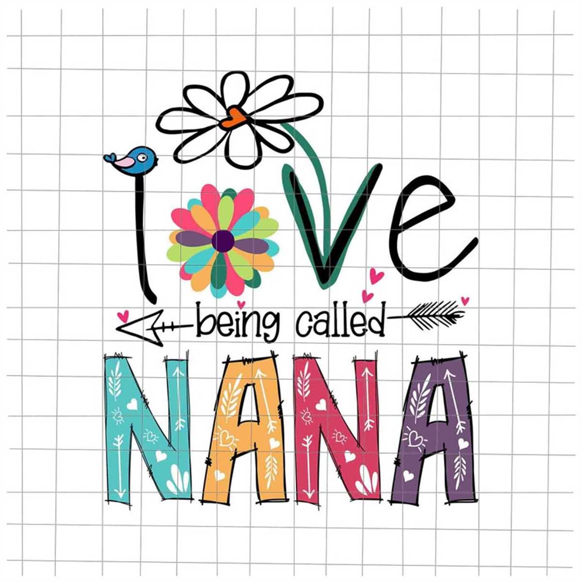 I Love Being Called Nana Svg, Love Mother Svg, Grandma quote | Inspire Uplift