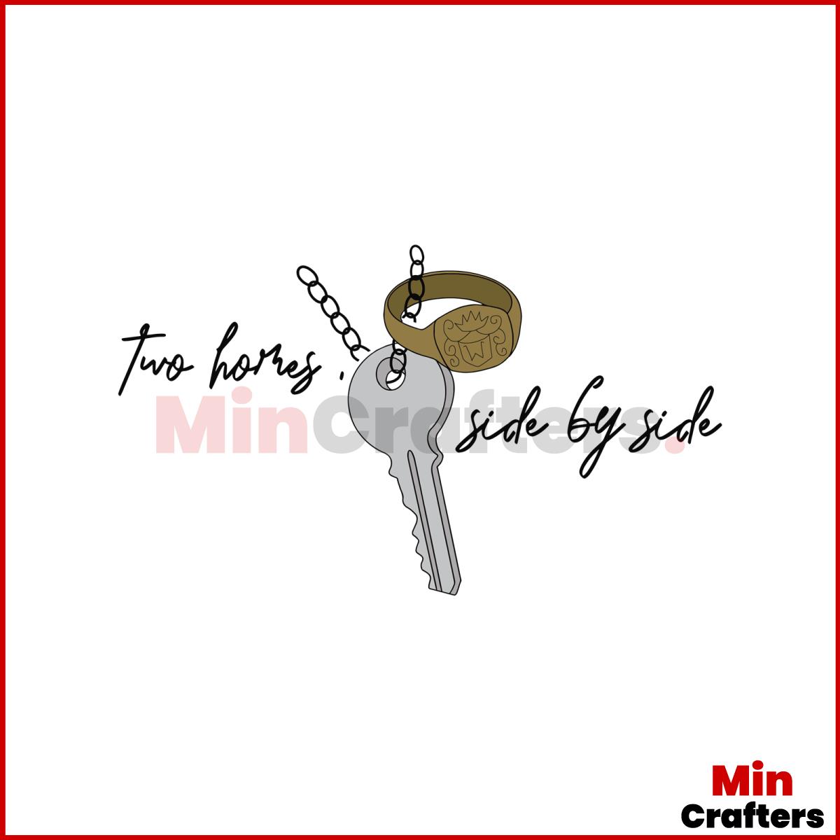 Two Homes Side By Side SVG Henry And Alex Ring And Key SVG - Inspire Uplift