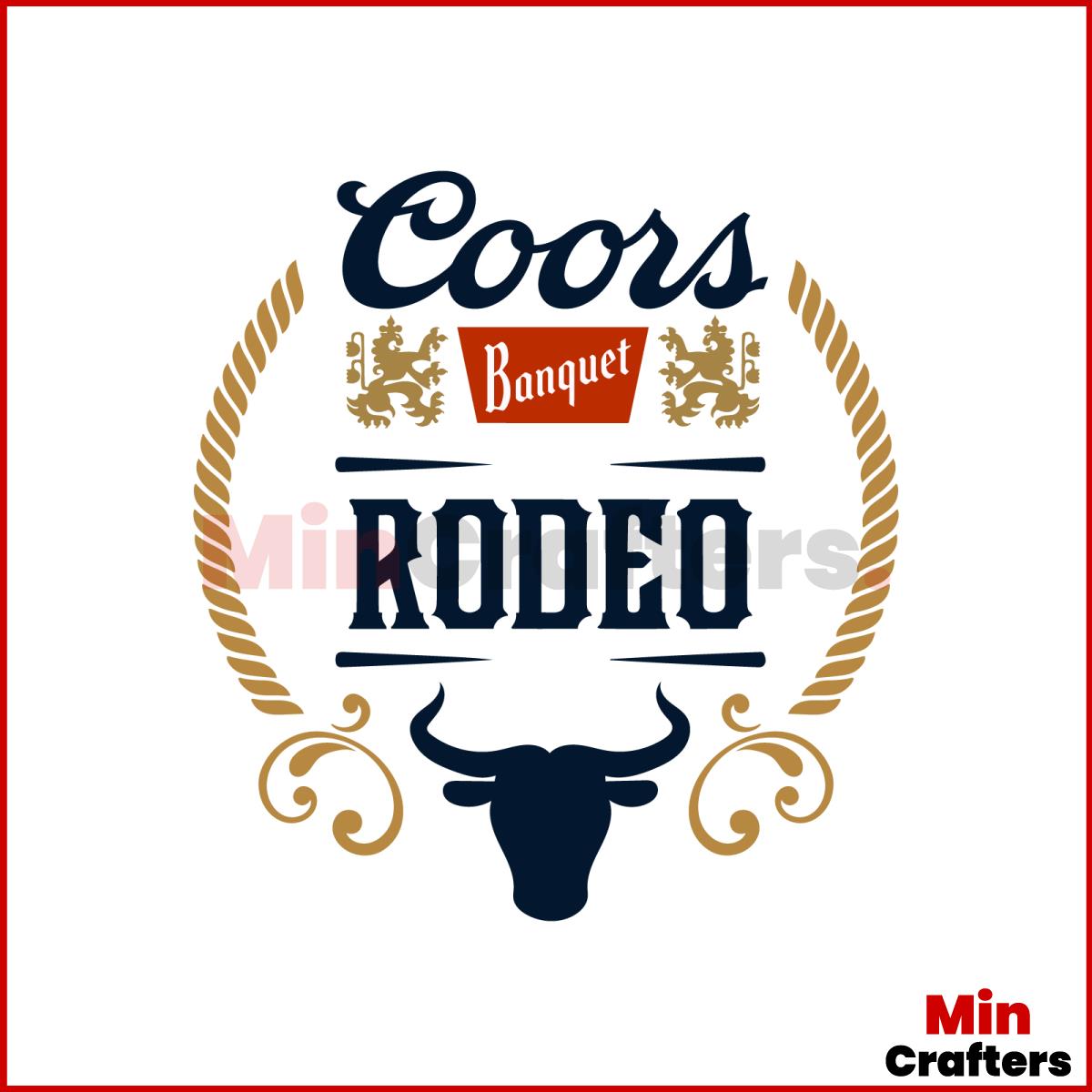 Coors Banquet Logo Rodeo Bull SVG Graphic Design File - Inspire Uplift