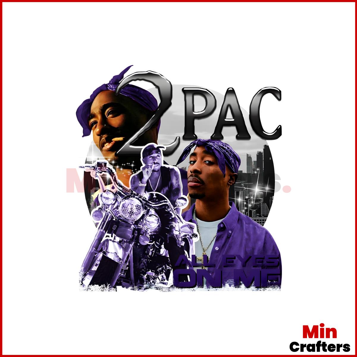 Tupac Shakur PNG 2 Pac Rapper PNG Sublimation Download | Inspire Uplift