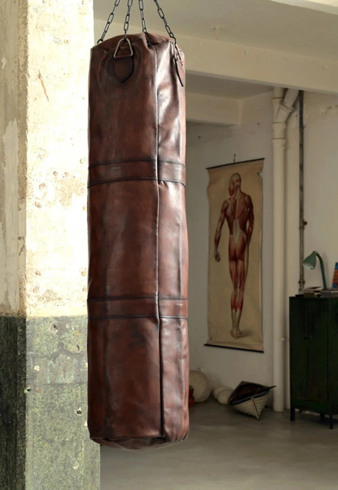 Professional Vintage Leather Punching Bag | Handmade Leather - Inspire ...