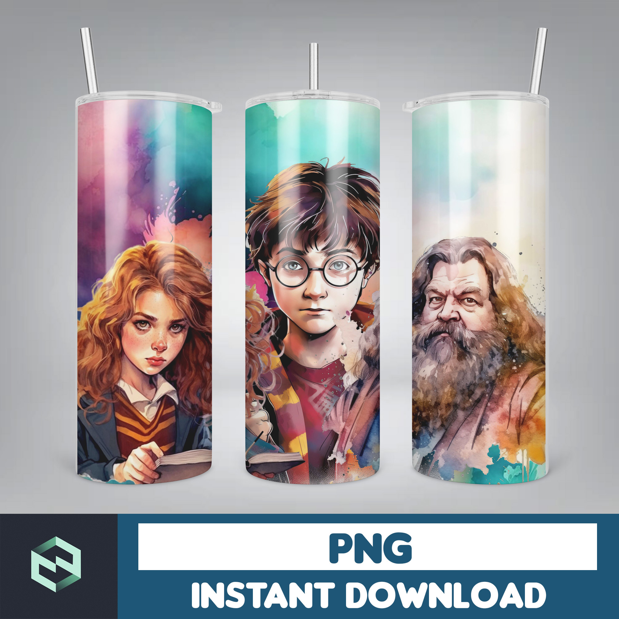 Harry Tumbler Wrap, 20 oz Potter Tumbler PNG, Image Sublimat | Inspire ...