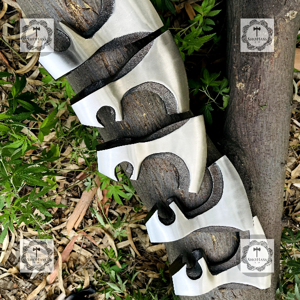 Set Of 5 Lot, Hand Forged Throwing Axe Head Viking Bearded A | Inspire ...
